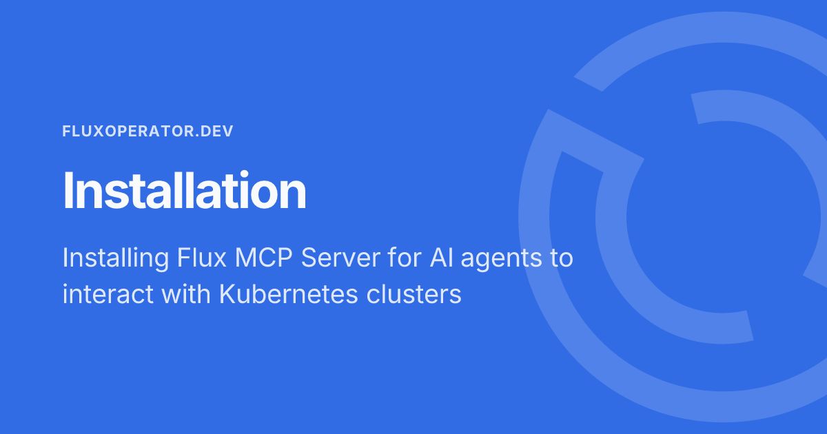 Installation - Flux Operator Docs